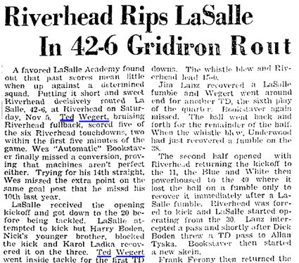Flashback: Riverhead Rips LaSalle In 42-6 Gridiron Rout - Riverhead ...