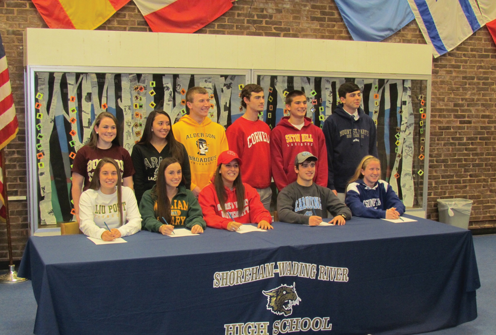 Eleven SWR athletes ink college offers - Riverhead News Review Archives