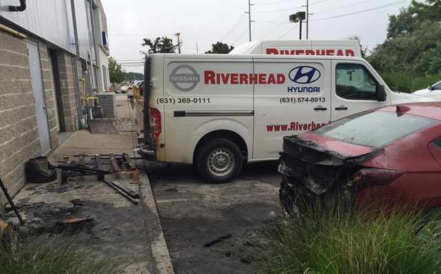 Cops: Arson squad investigating Riverhead Auto Mall fire - Riverhead ...