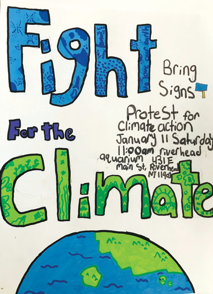 Sixth grader organizes ‘Fight for the Climate’ rally in Riverhead ...