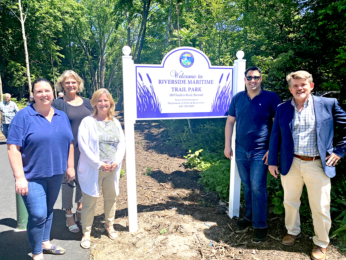 Ribbon cut on trail connecting Riverside to Peconic - Riverhead News Review