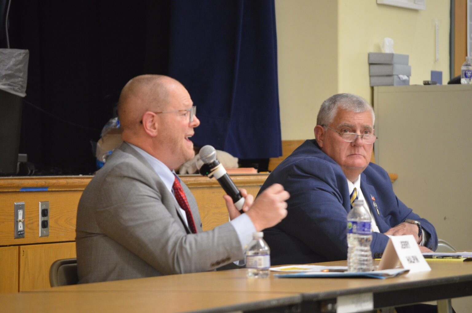 Riverhead Town Board face off for the first time at Calverton forum