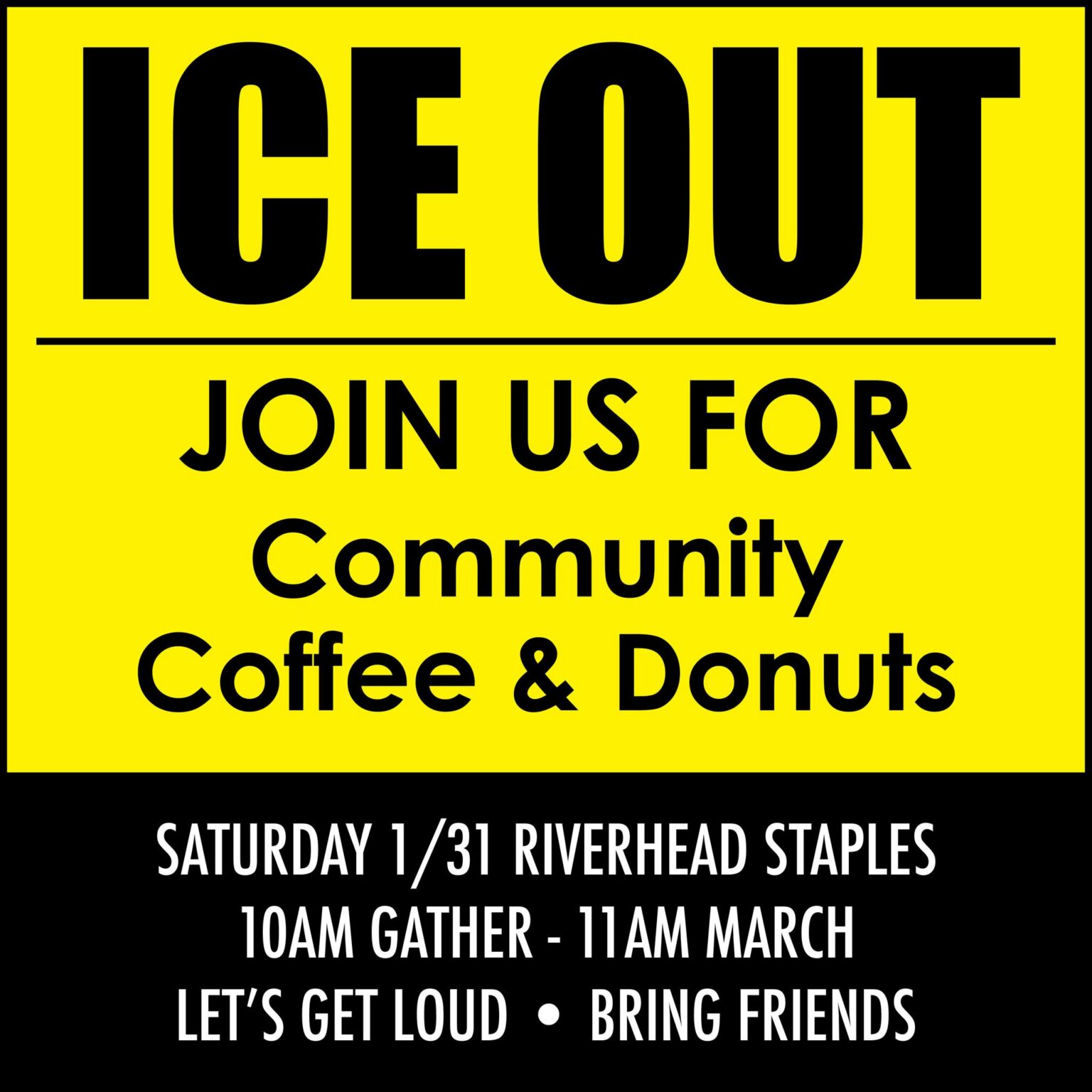 'ICE OUT' vigil and peaceful protest this weekend in Riverhead