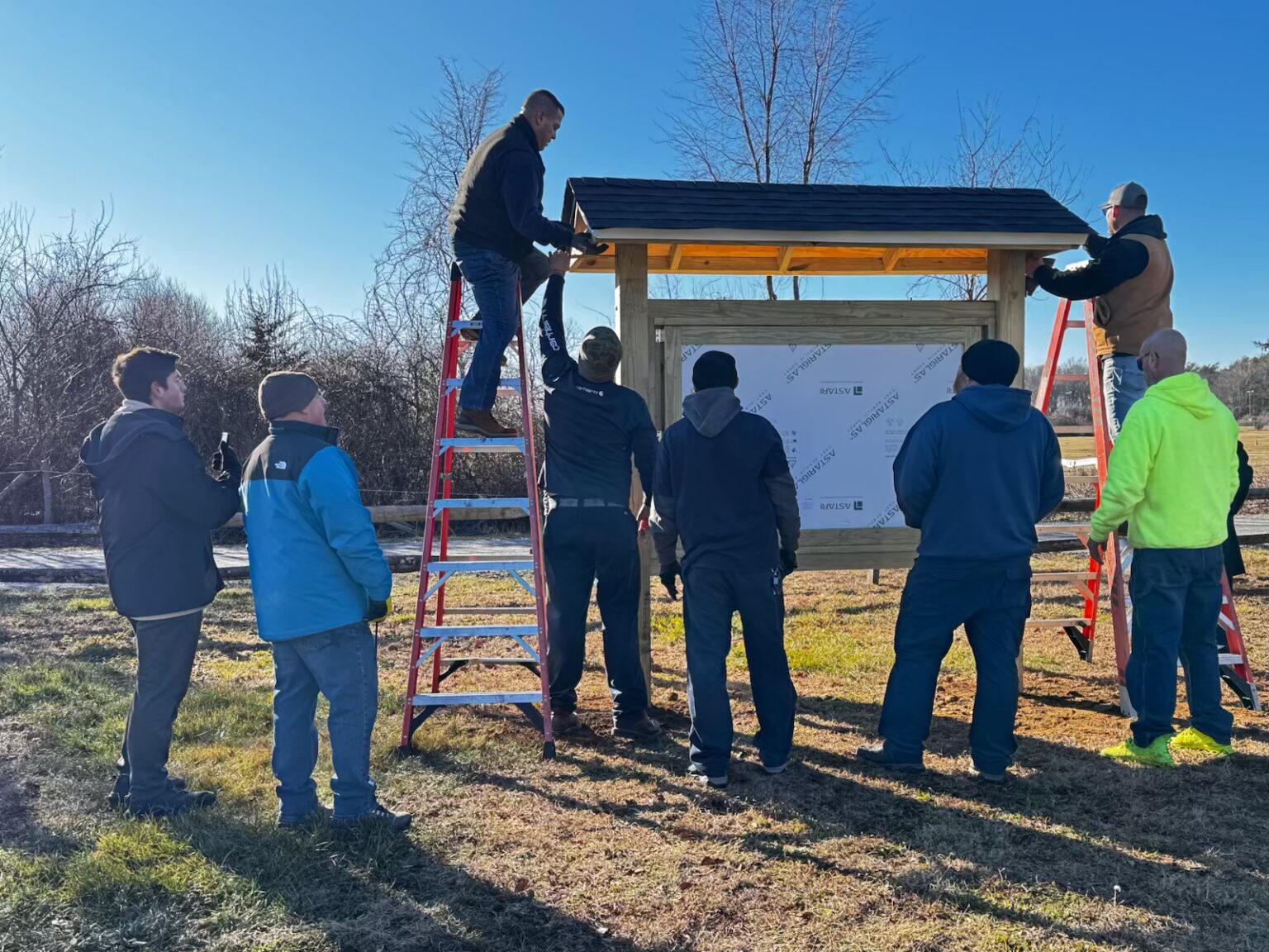 SWR student builds kiosk at nature preserve for Eagle Scout project ...