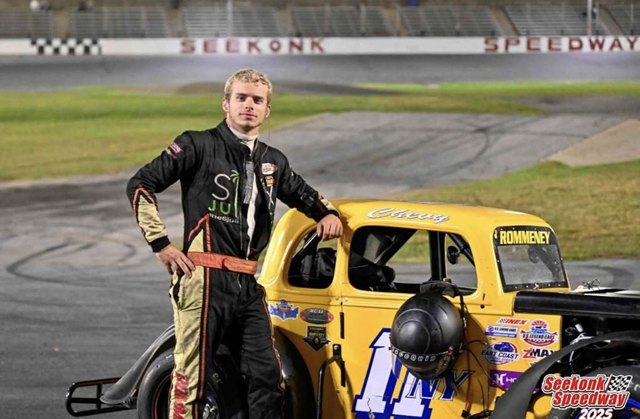 Chevy Rommeney leaves his tire tracks at Riverhead Raceway - Riverhead ...