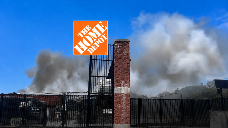 Riverhead Home Depot closes after trailer fire spreads behind store ...
