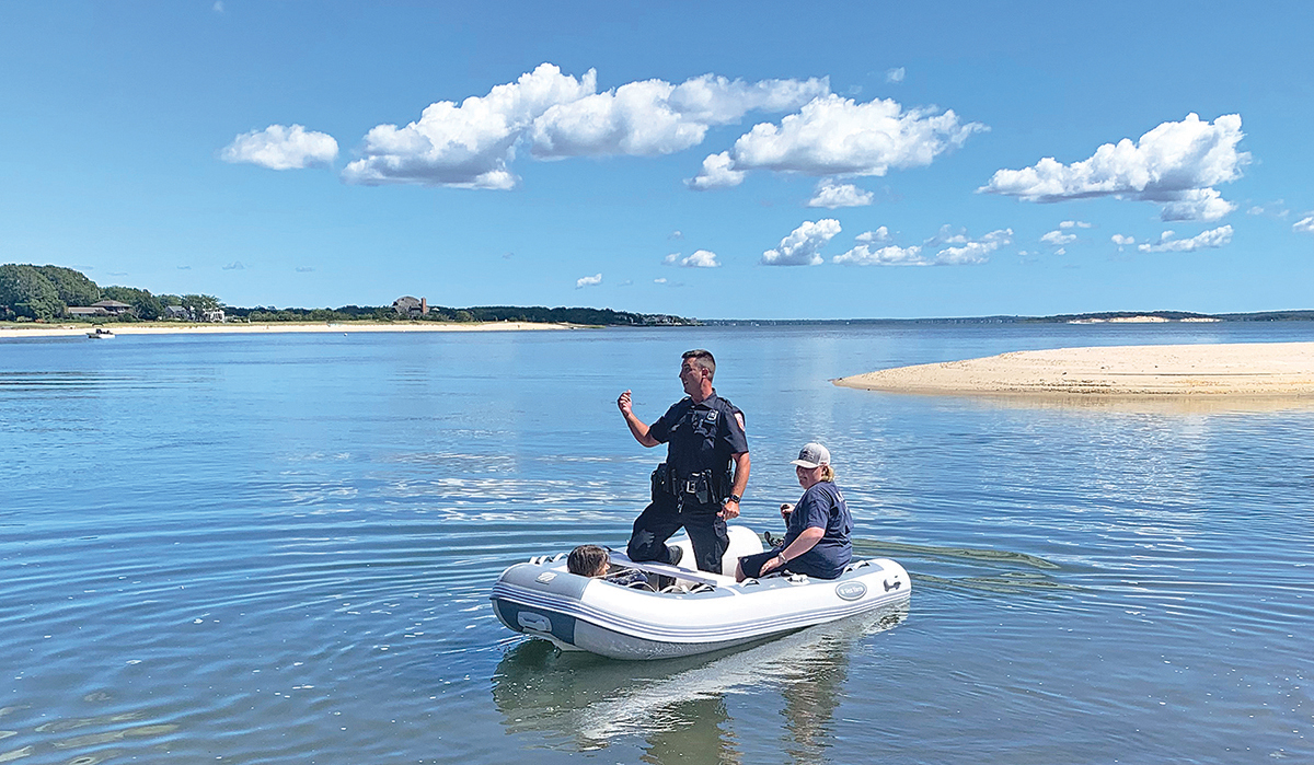 Two young boaters aid in rescue of woman at Southold beach - The ...