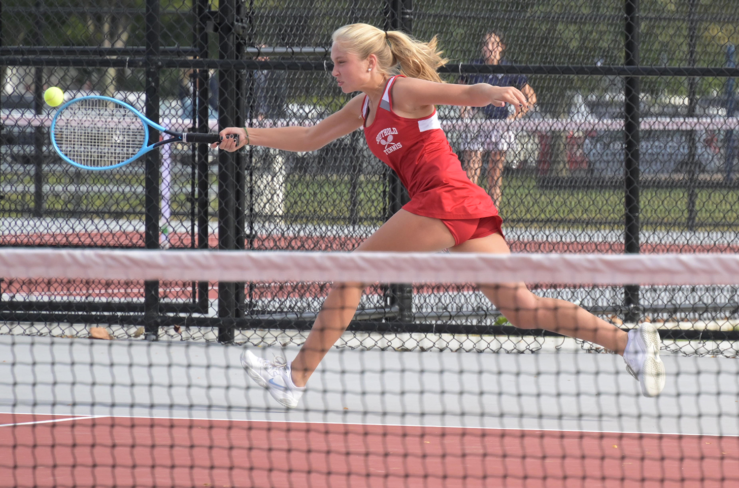 Girls Tennis: Late lineup switch gives Olsen a fun day - The Suffolk Times