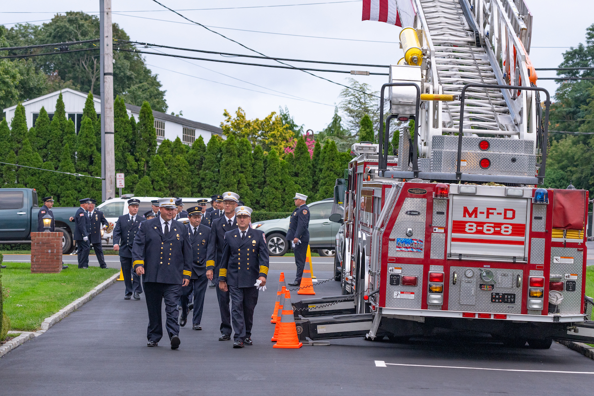 Saluting a long-serving volunteer of Mattituck Fire Department, Leonard ...