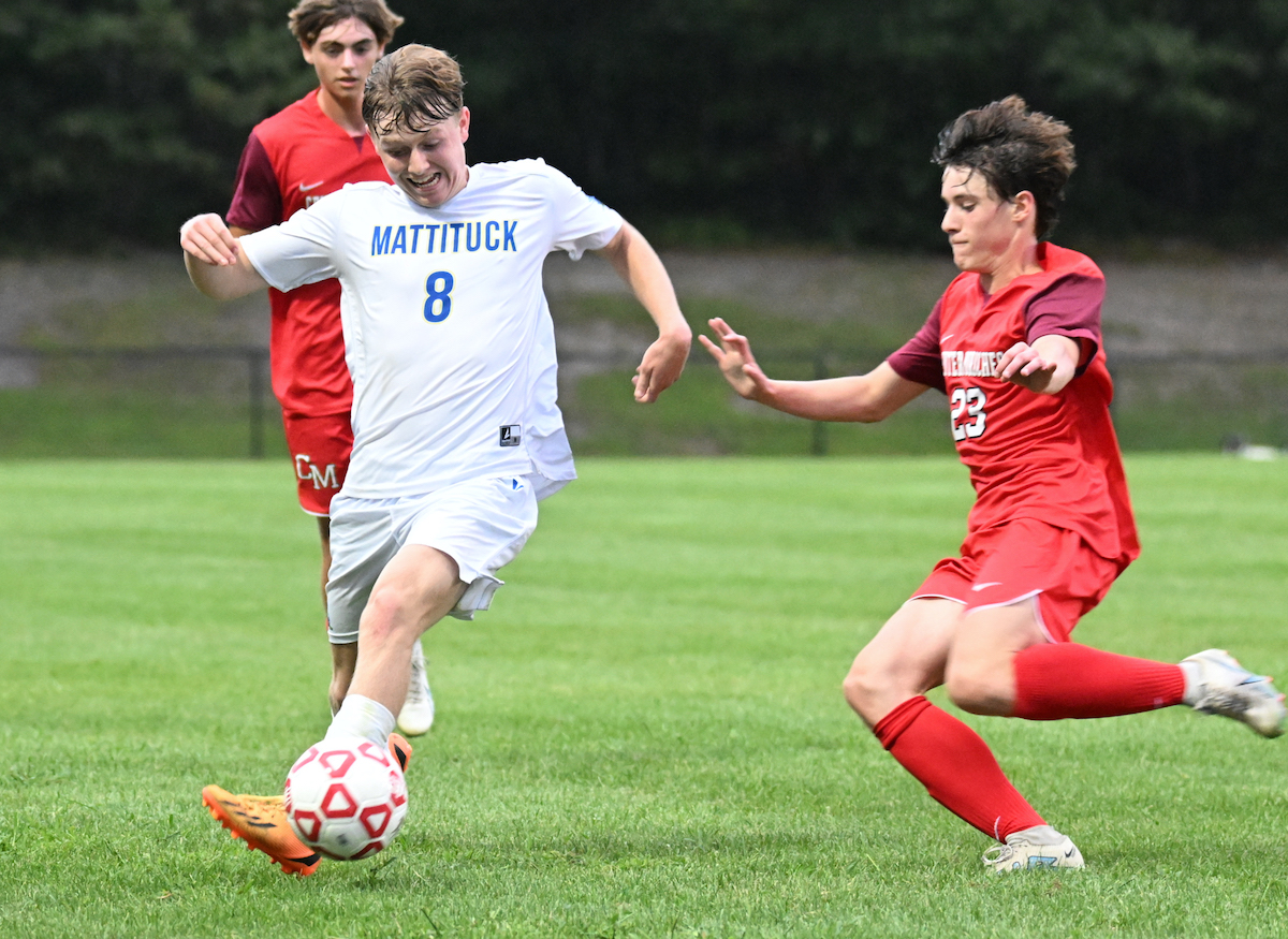 Hard-fought soccer rivalry reaches end; Center Moriches 3, Mattituck 1 ...