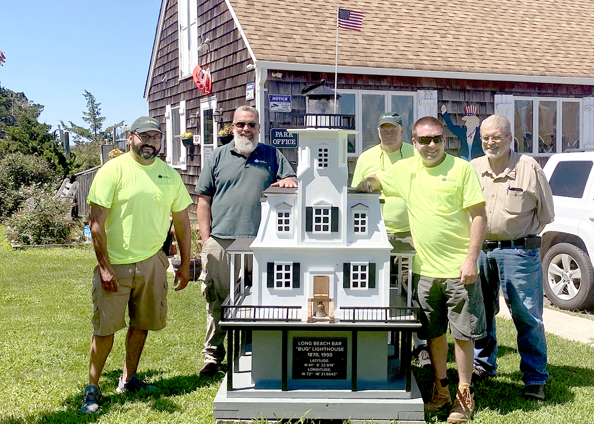 Staff-built lighthouse model on display in Orient - The Suffolk Times