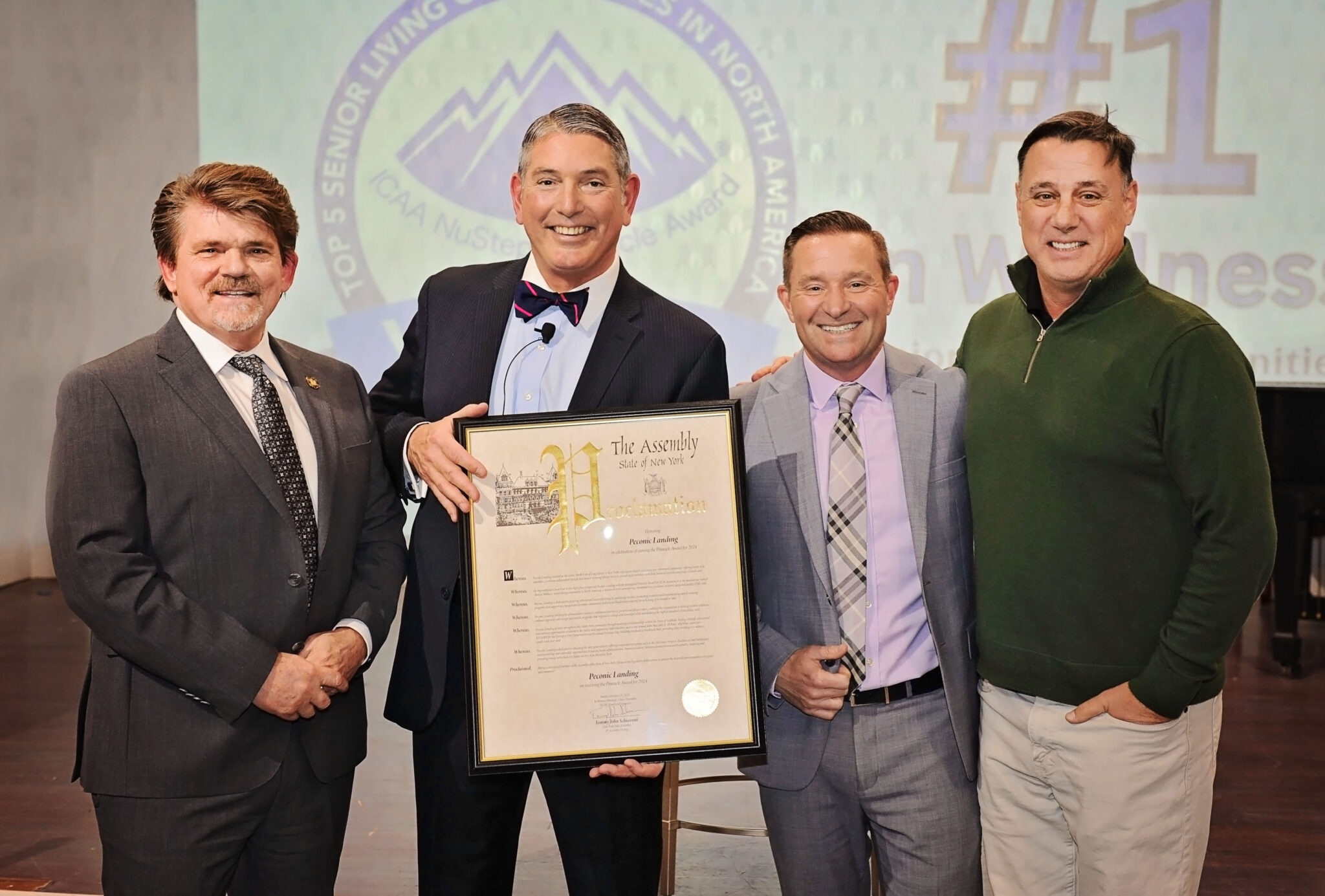 Peconic Landing celebrates top recognition for wellness programming