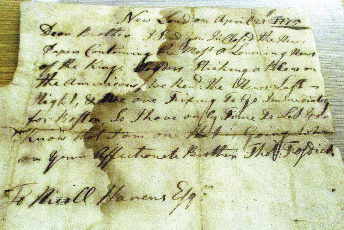 Holding history in your hand: Rare letter from American Revolution ...