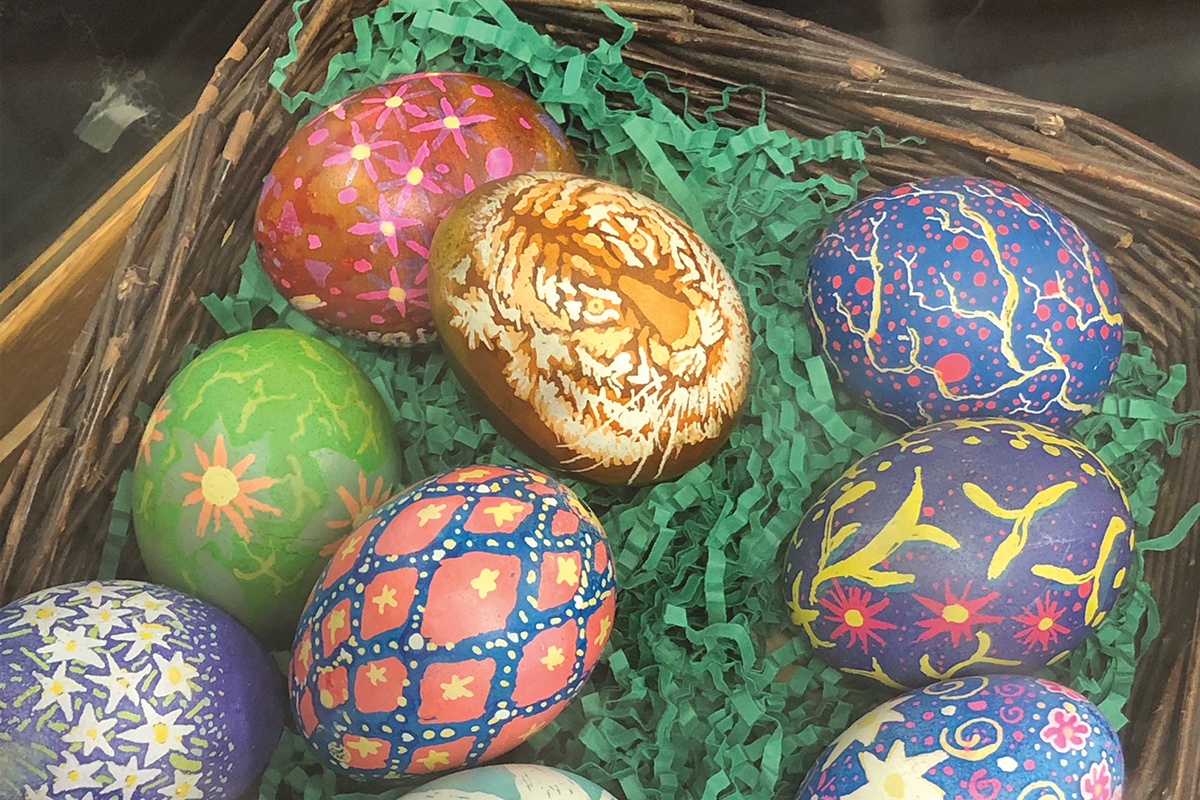 ‘Pysanka’ Easter eggs shown at library: Islanders master an ancient art ...