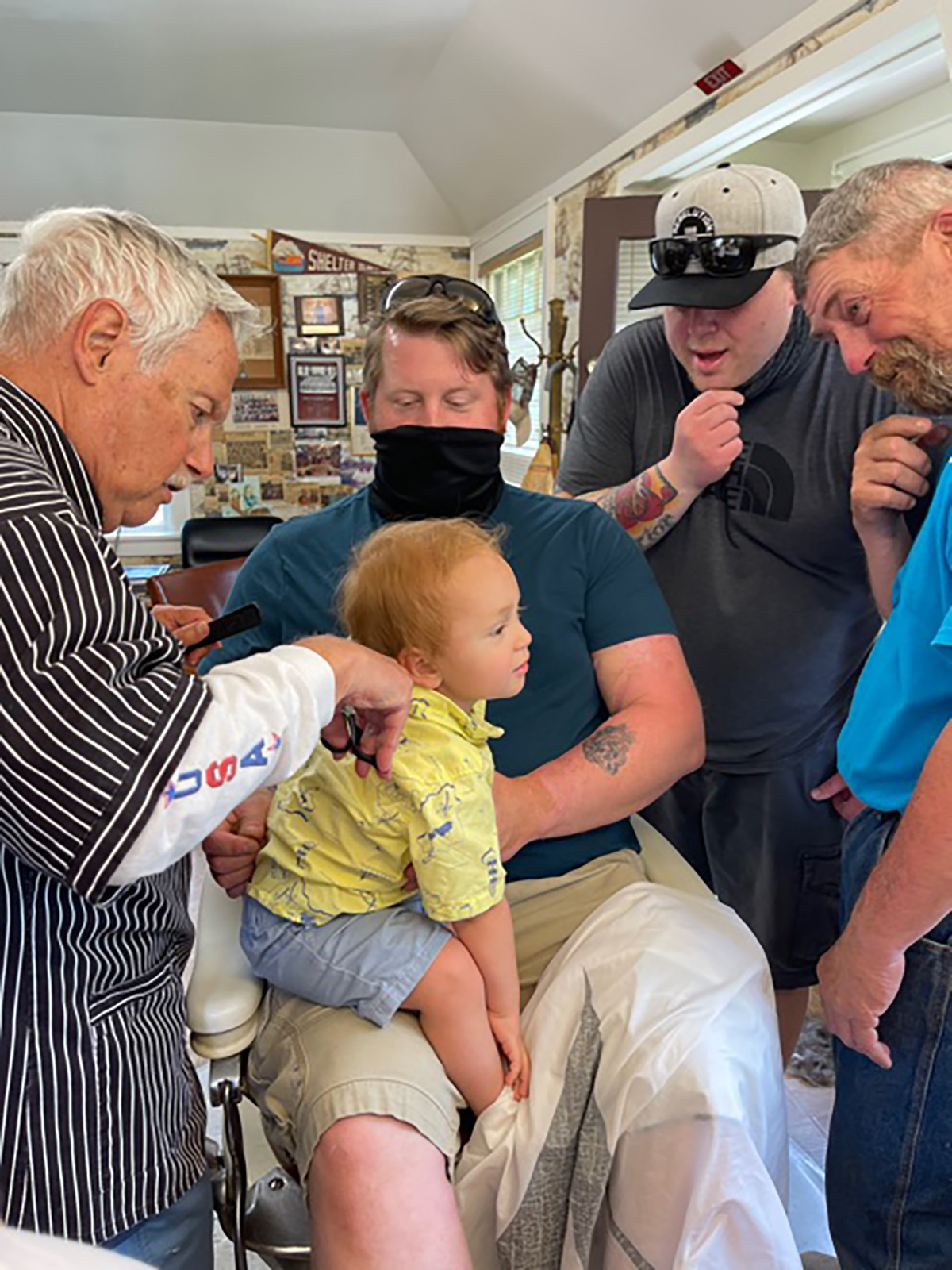 Keeping the Clarks clipped: A very special first haircut - Shelter ...