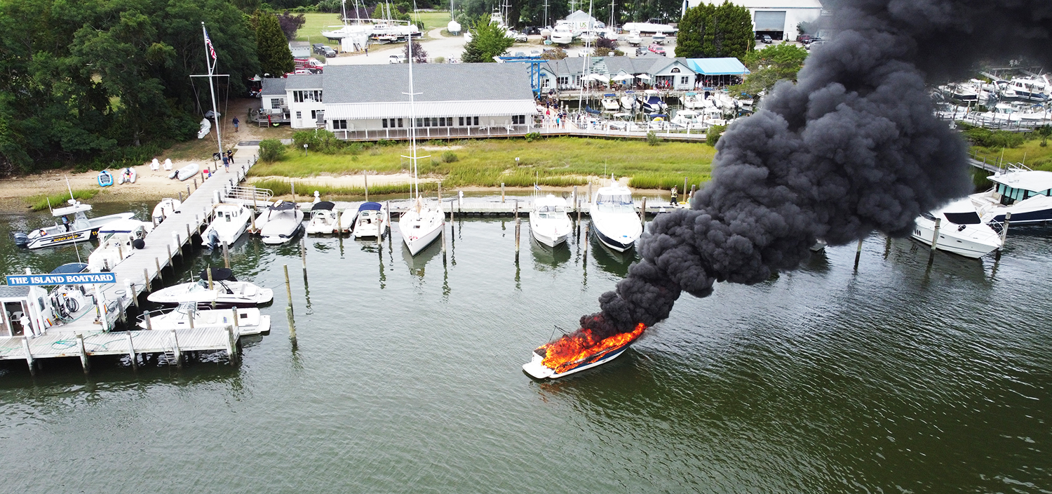 UPDATE: Boat explodes, burns fiercely at Island Boatyard - Shelter ...