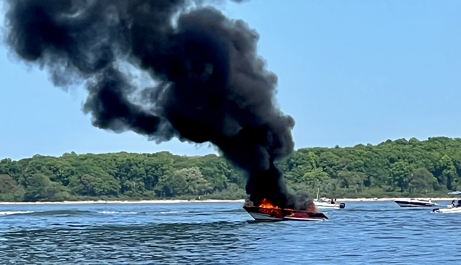 Boat fire at North Haven, Shelter Island responds - Shelter Island ...