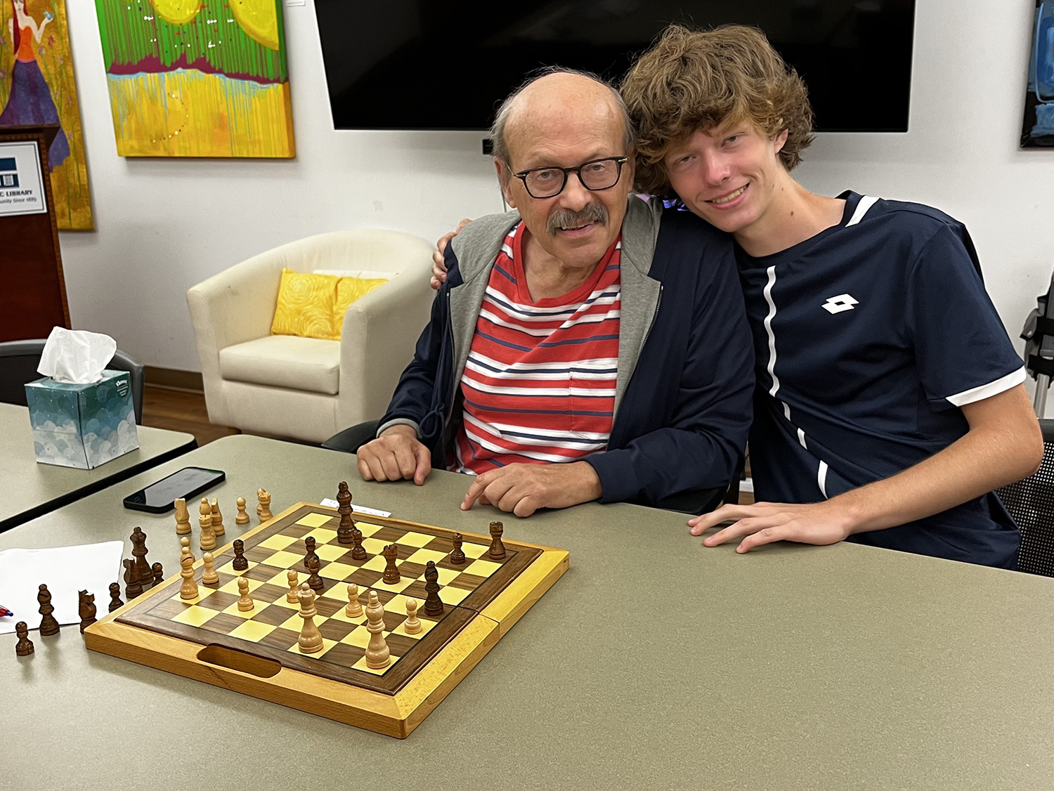 Chess champ and grandfather re-activate Shelter Island Library’s chess ...