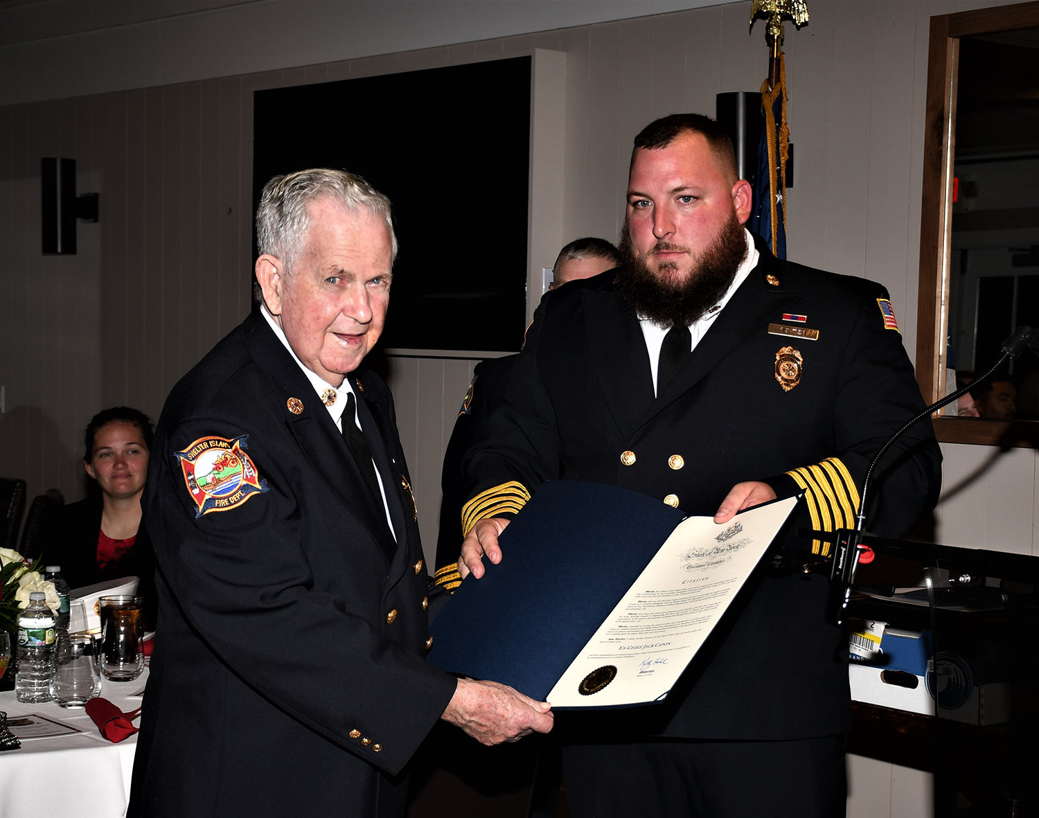 Firefighter honored for 65 years of service: Department holds Annual ...