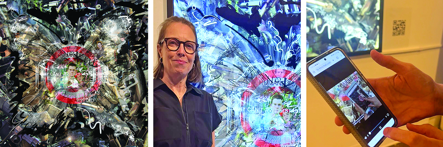 Shelter Island artist Roz Dimon's art was part of an international ...