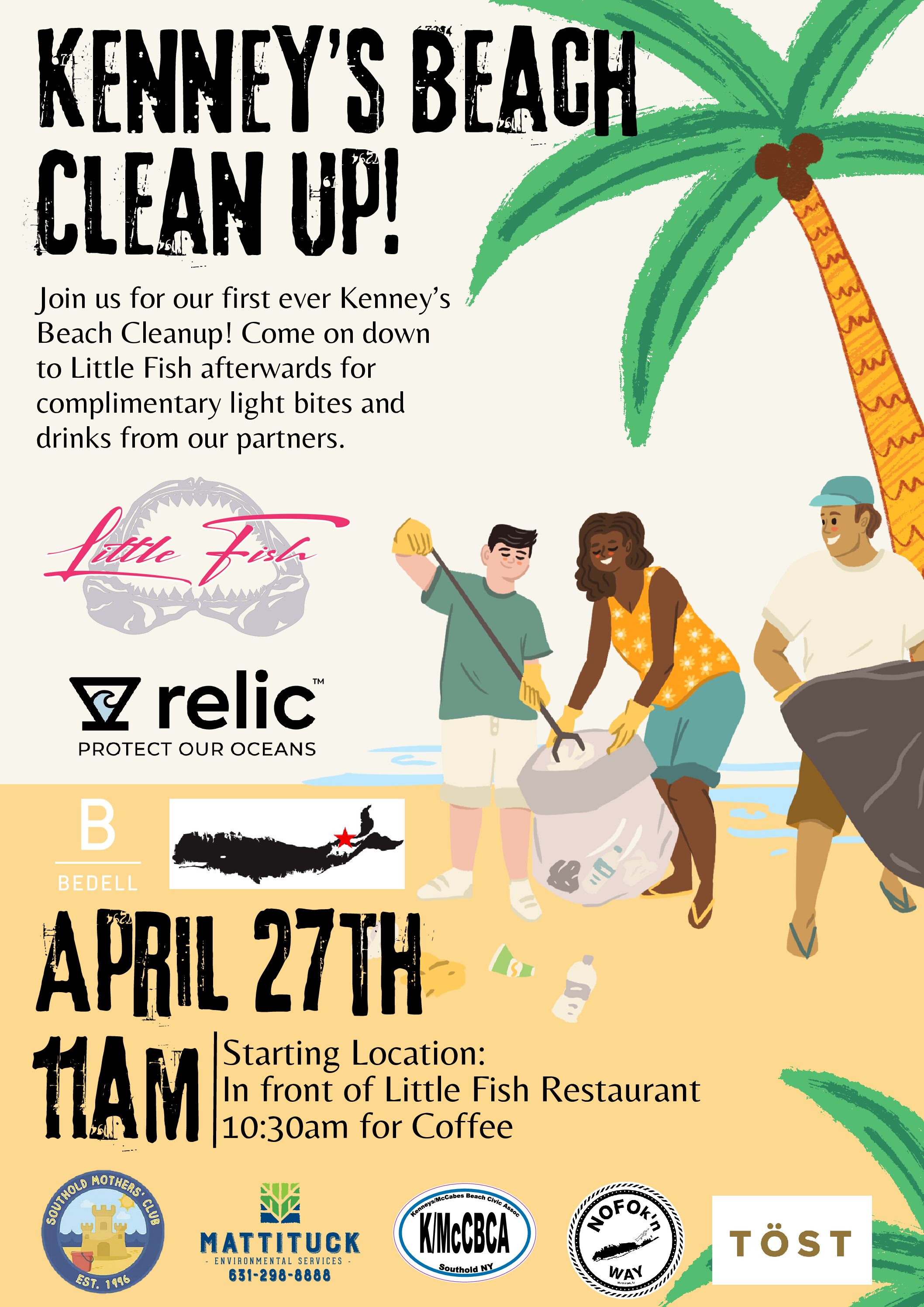 Kenney's Beach Clean Up! - Northforker