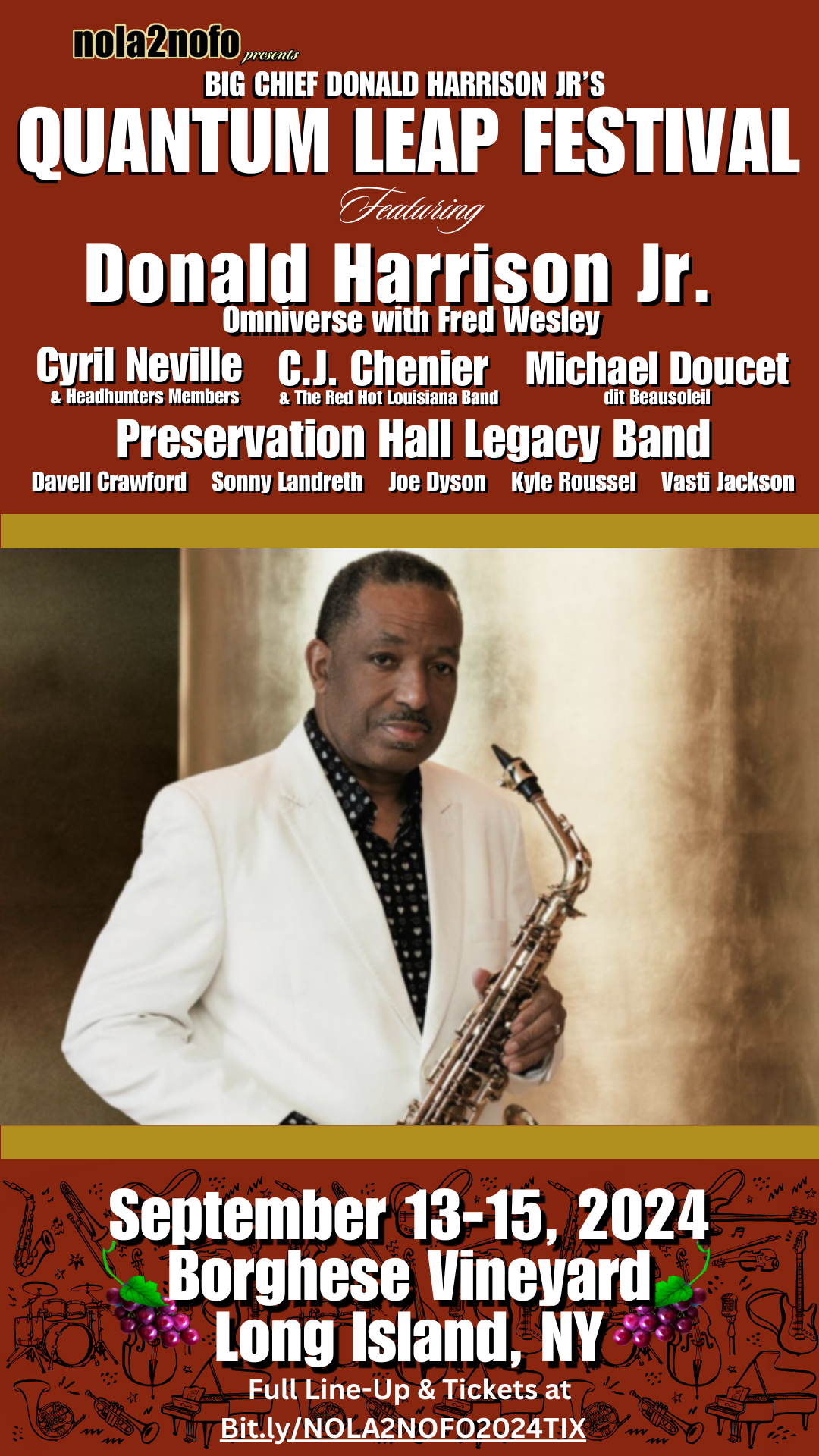 Donald Harrison Jr's QUANTUM LEAP MUSIC FESTIVAL - Northforker