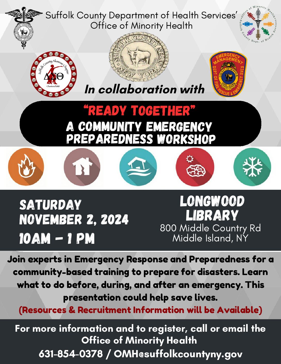 “Ready Together” A Community Emergency Preparedness Workshop - Northforker