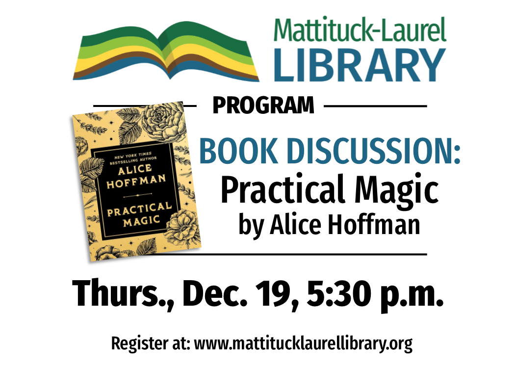 Book Discussion: Practical Magic by Alice Hoffman - Northforker