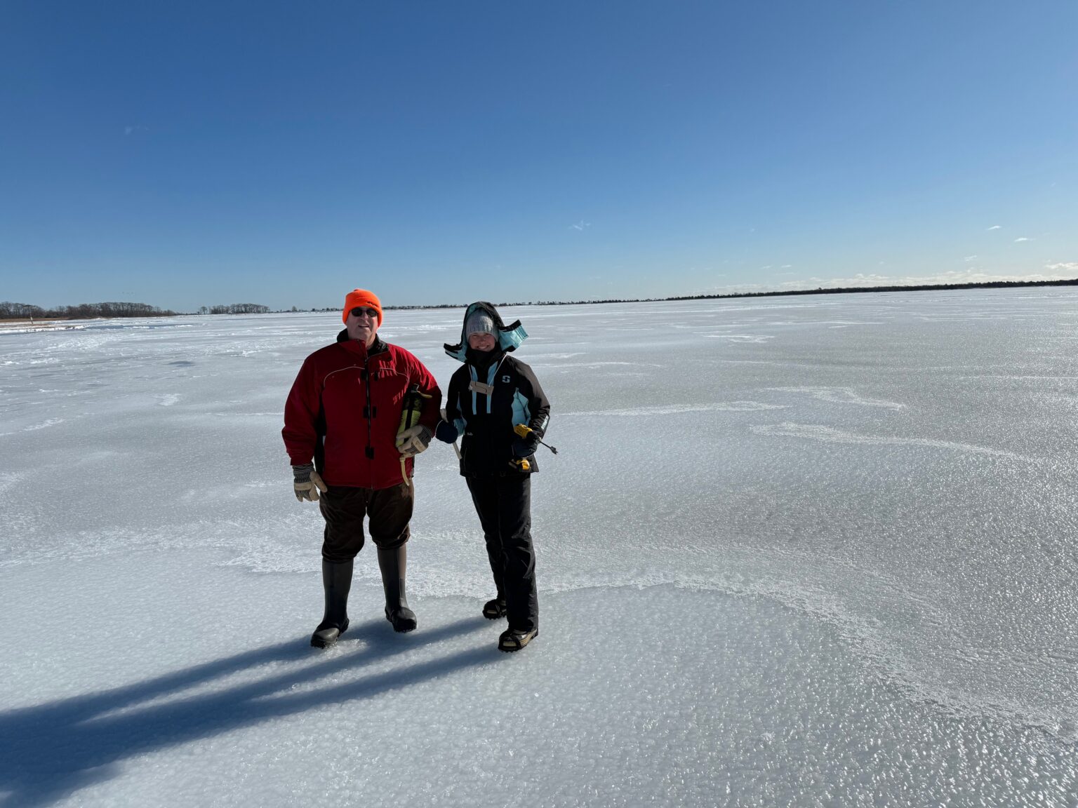 Orient Ice Yacht Club members find this cold winter's silver lining